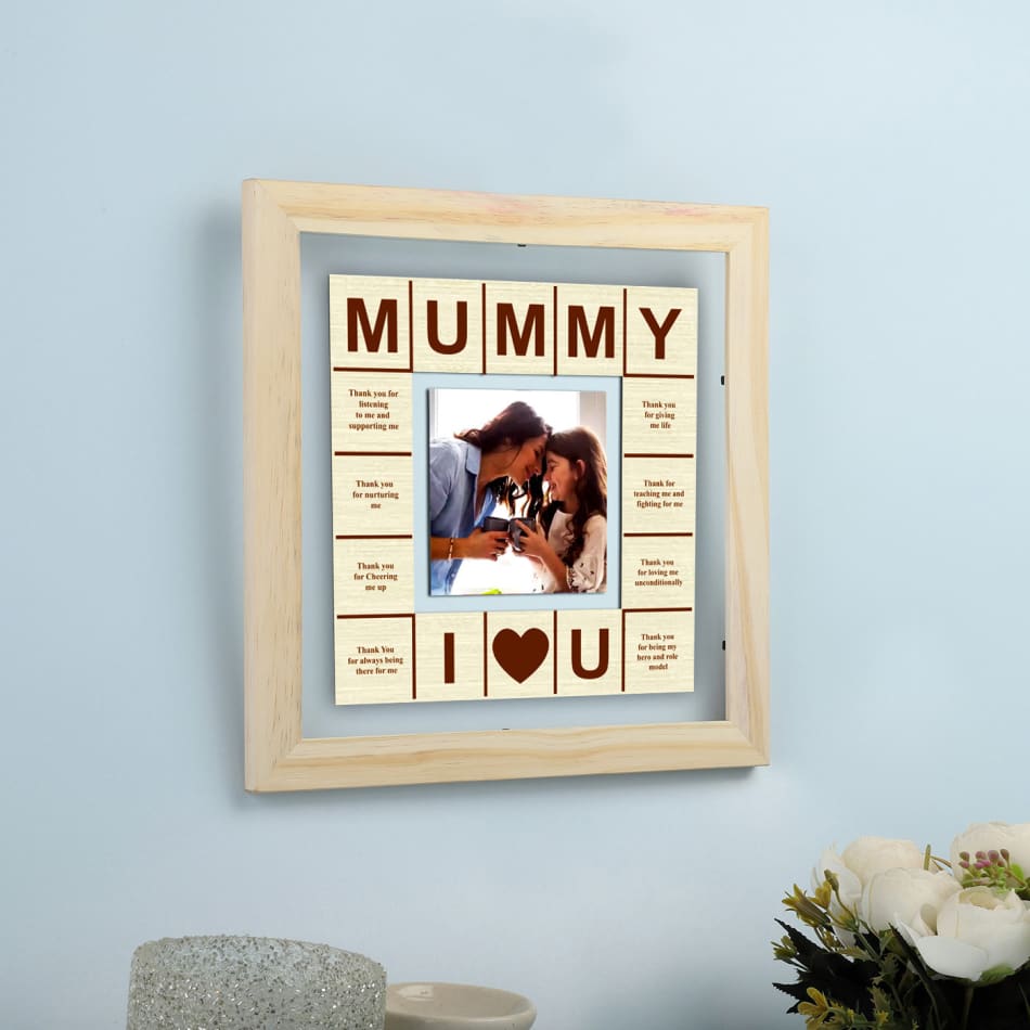 Buy Send Mummy Love Personalized Wooden Photo Frame Online IGP J11139370