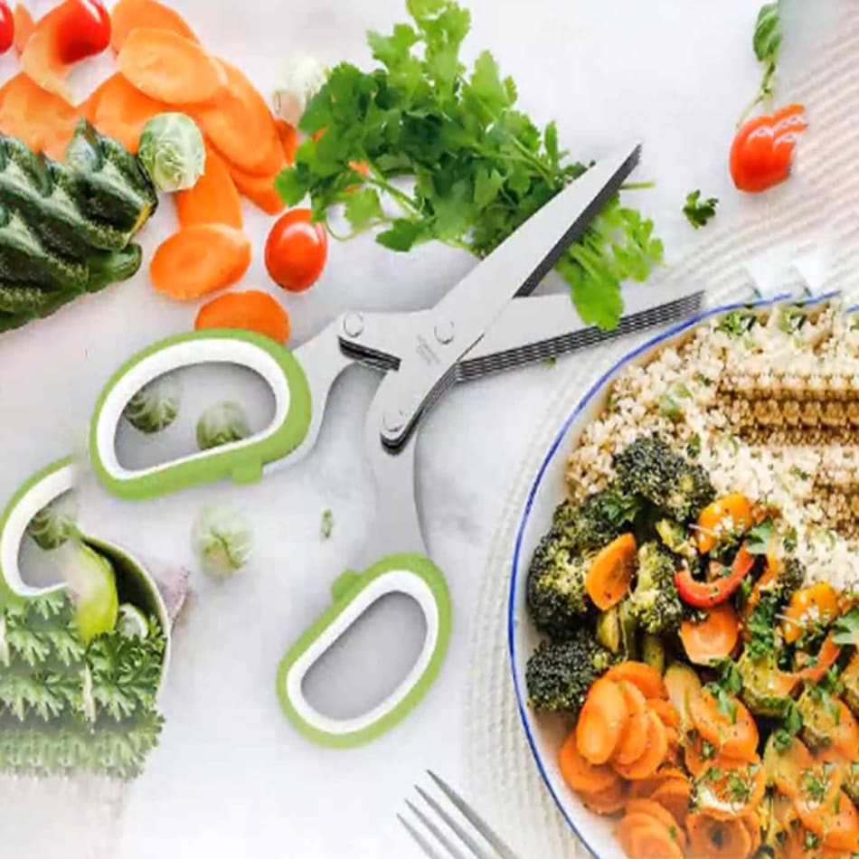 Buy Send Vegetable Cutter Scissor Multi Layered Assorted Single Piece Online IGP JVS1205893