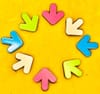 Buy/Send Fridge Magnets - Arrow - Set Of 8 Online | IGP | JVS1235678