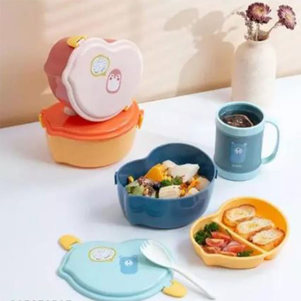 Buy/Send 2-Layered Lunch Box - Bird-Shaped - Peach - Single Piece ...