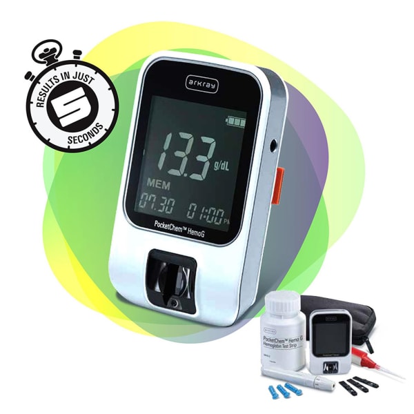 Buy/Send ARKRAY HEMO G HEMOGLOBIN METER WITH 50 STRIPS Online | IGP ...