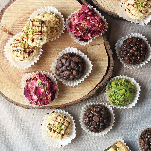 Assorted Dry Fruit Sweets 24 Pcs : Gift/Send Gourmet Gifts Online ...