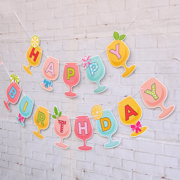 Buy/Send Banner Happy Birthday Tropical Online | IGP | JVS1217410