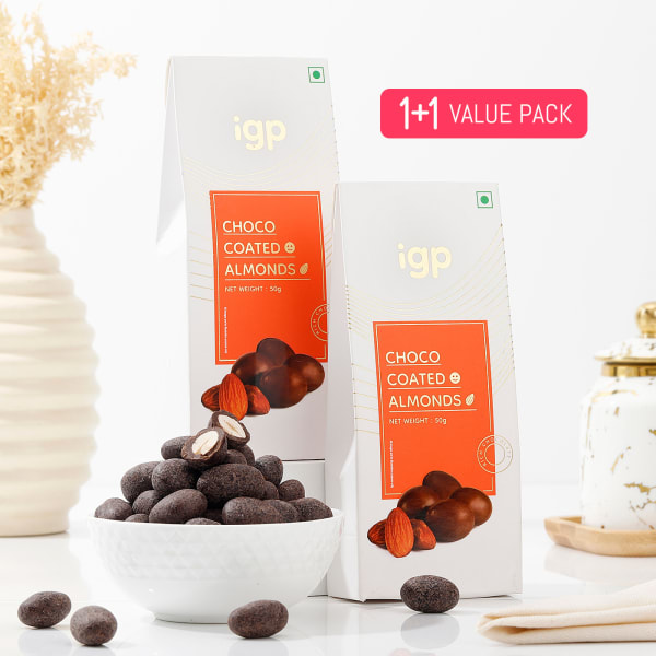 Buy/Send Choco Coated Almonds X 2 Online | IGP | JVS1361279