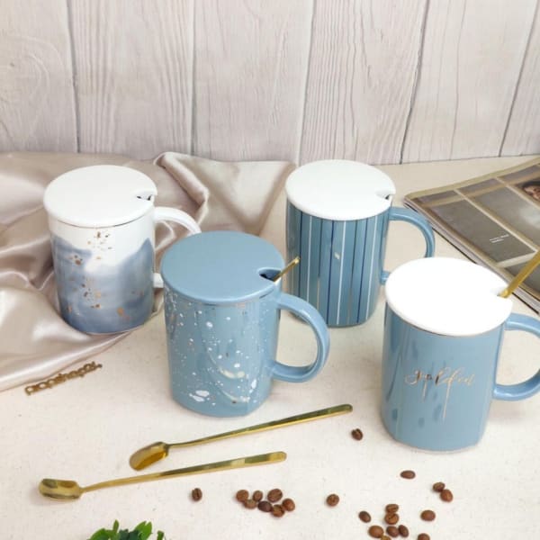 Buy/Send Coffee Mug Powder Blue Ceramic 300ml Single Piece Online | IGP ...