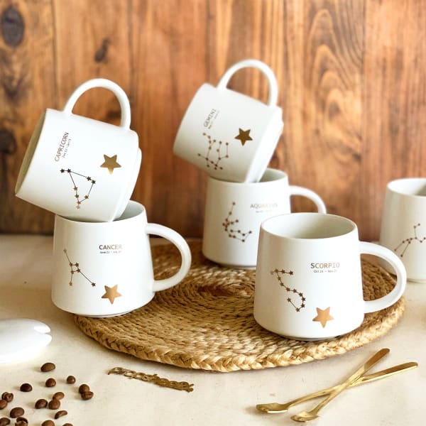 Buy/Send Coffee Mug With Lid And Spoon - Star Sign Constellation ...
