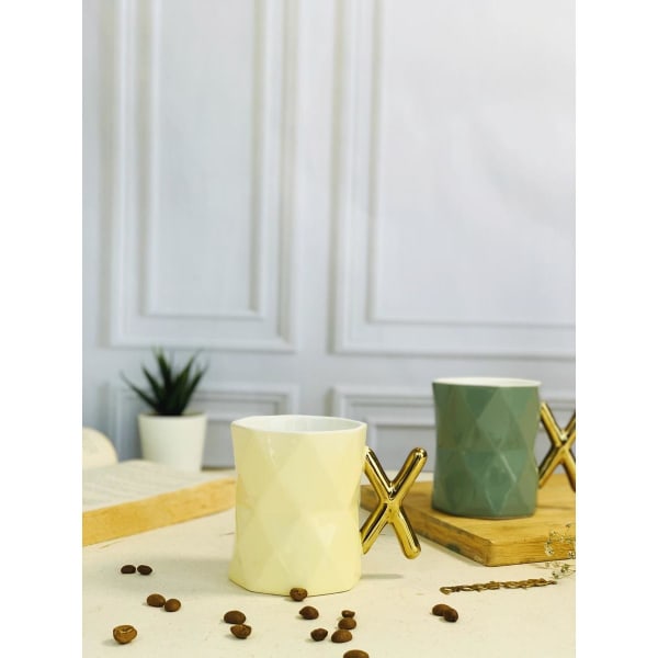 Buy/Send Coffee Mug X Shaped Handle Ceramic 350ml Online | IGP | JVS1235013
