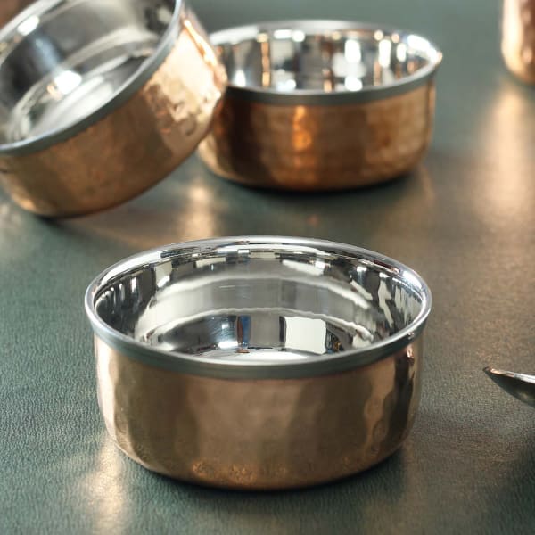 Copper Thali Set: Gift/Send Home and Living Gifts Online J11106831 |IGP.com