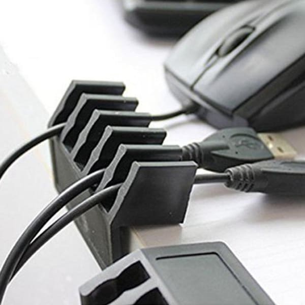 Buy/Send Desk Cable Clip Cord Divider Black Set Of 2 Online | IGP ...