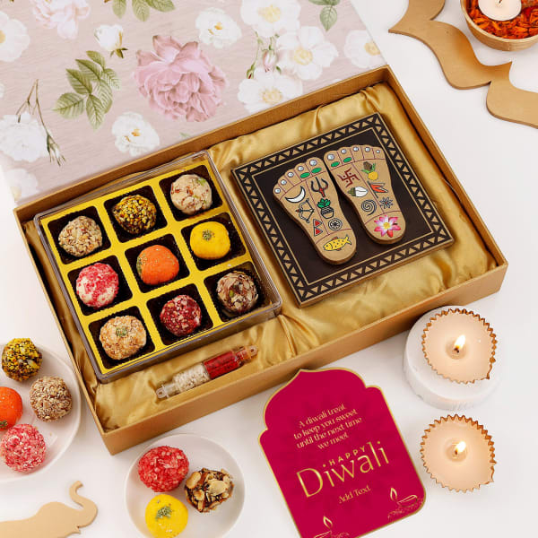Divine Blessings And Sweets Diwali Hamper Personalized: Gift/Send ...