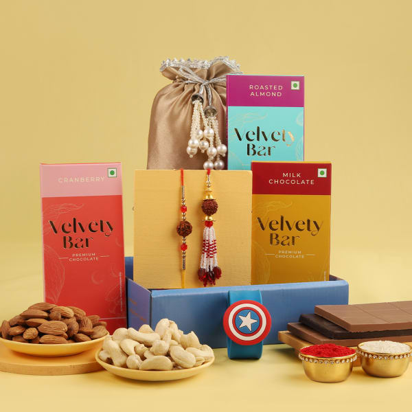 Family Fun Rakhi Hamper: Gift/Send Single Pages Gifts Online JVS1186452 ...