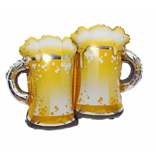 Buy/Send Foil Balloon Double Beer Mug Single Piece Online | IGP ...