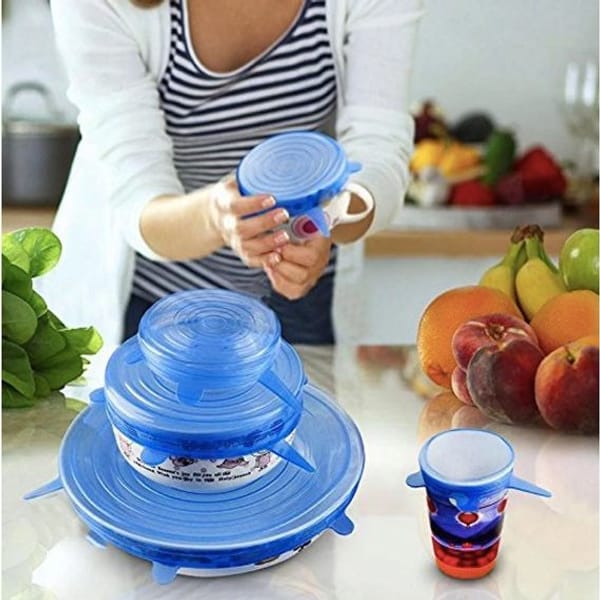 Buy/Send Food Cover Lid - Reusable - Silicone - Set Of 6 Online | IGP ...