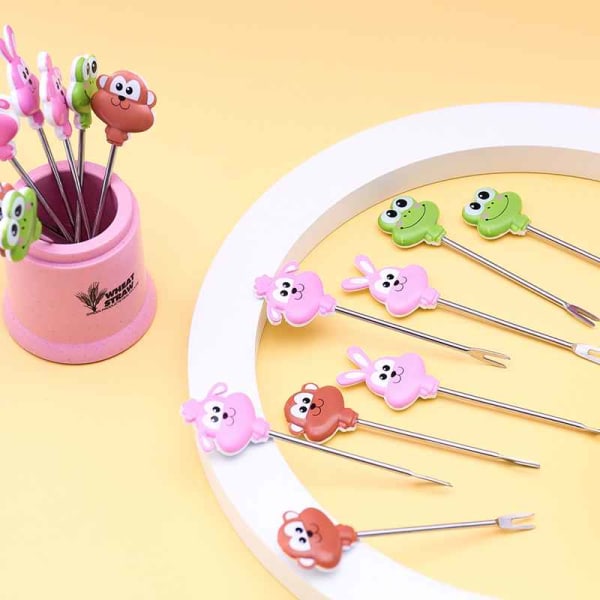 Buy/Send Forks - Cartoon - Assorted - Set Of 7 Online | IGP | JVS1259017