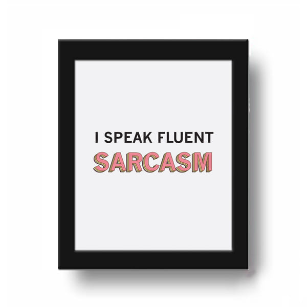 Buy/Send Frame Fluent Sarcasm Online | IGP | JVS1253533