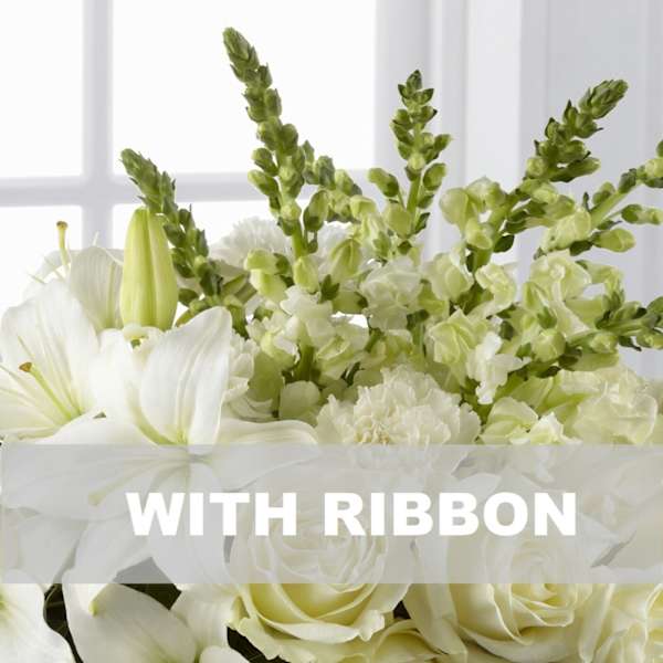 Buy/Send Funeral Spray / Arrangement With Ribbon Online | IGP | NID1346310
