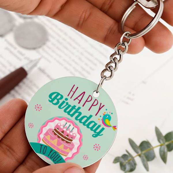 Buy/Send Happy Birthday Keychain Online | IGP | JVS1403780
