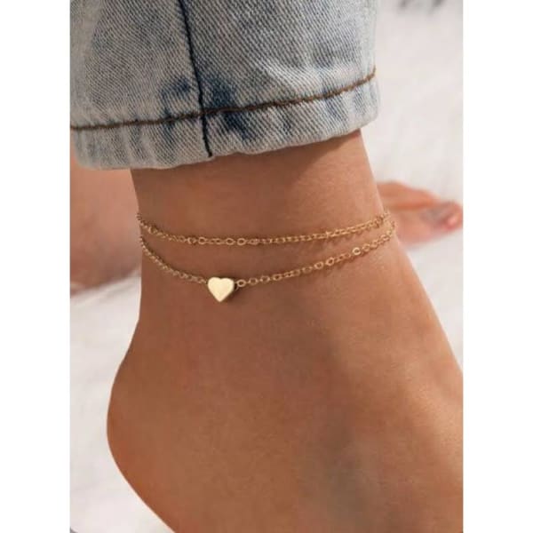 Buy/Send Heart Pendant Anklet Single Piece Juju Joy Online | IGP | JVS1235551