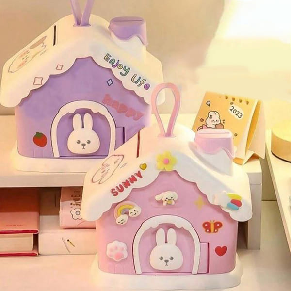 Buy/Send House-Shaped Piggy Bank With Handle - Assorted - Single Piece ...