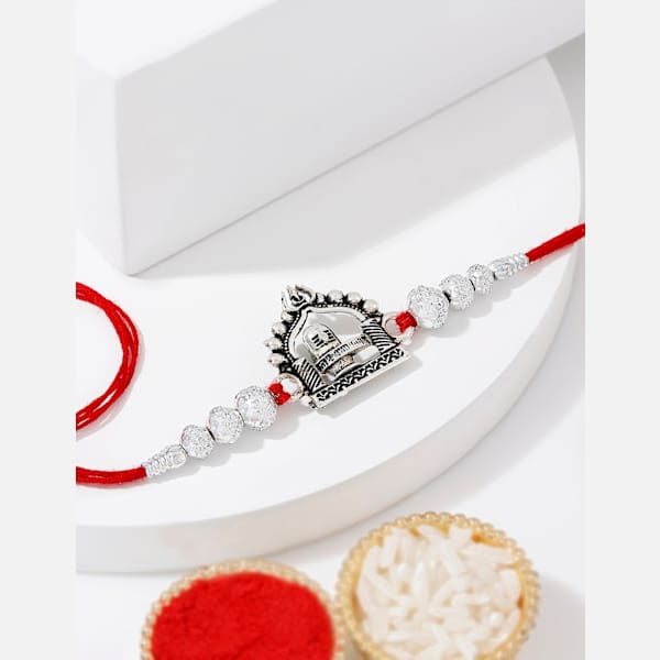 Buy/Send IGP Lord Shiva Silver Rakhi Online | IGP | JVS1416868