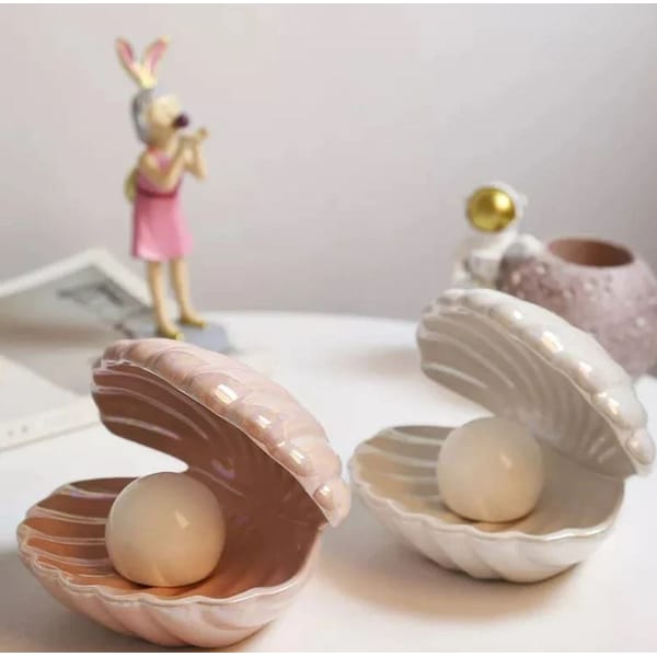Buy/Send Jewellery Box With Light Oyster Shaped Glossy Single Piece ...