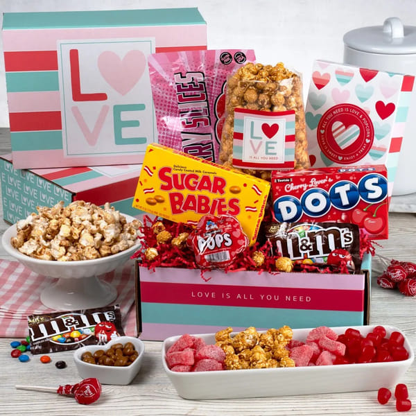 Love Is All You Need Popcorn And Candy Care Package: Gift/Send ...