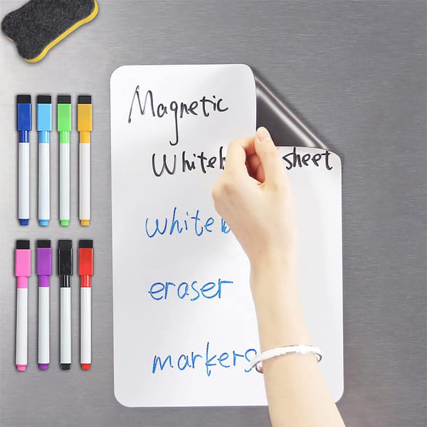 Buy/Send Magnetic White Board Sheet With Pens And Erasers - Assorted ...