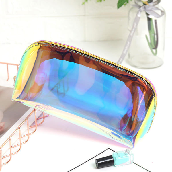 Buy/Send Makeup Pouch Holographic Oval Assorted Single Piece Online ...