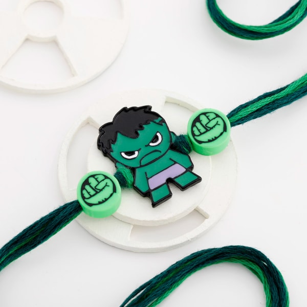 Buy/Send Mighty Hulk Rakhi For Kids Online | IGP | JVS1262678