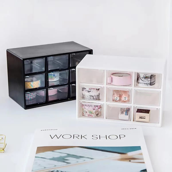 Buy/Send Mini Desk Organizer - 9 Grid - Assorted - Single Piece Online ...