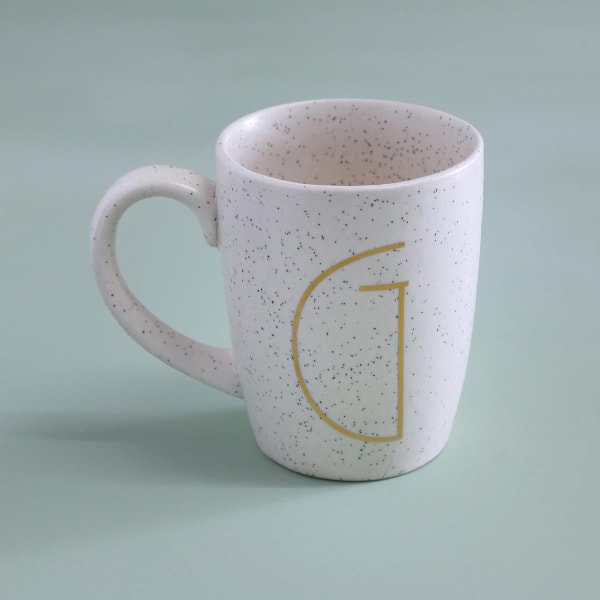 Buy/Send Mug - Ceramic - Initial - Ivory With Gold Online | IGP ...