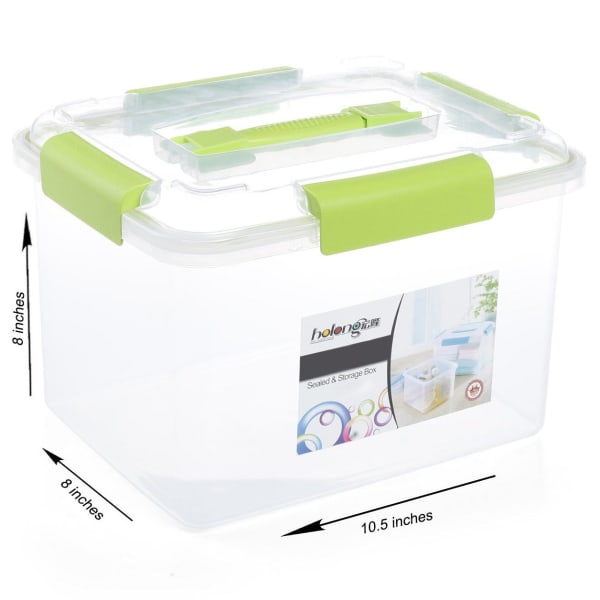 Buy/Send Multipurpose Storage Box - Transparent - Green - Single Piece ...