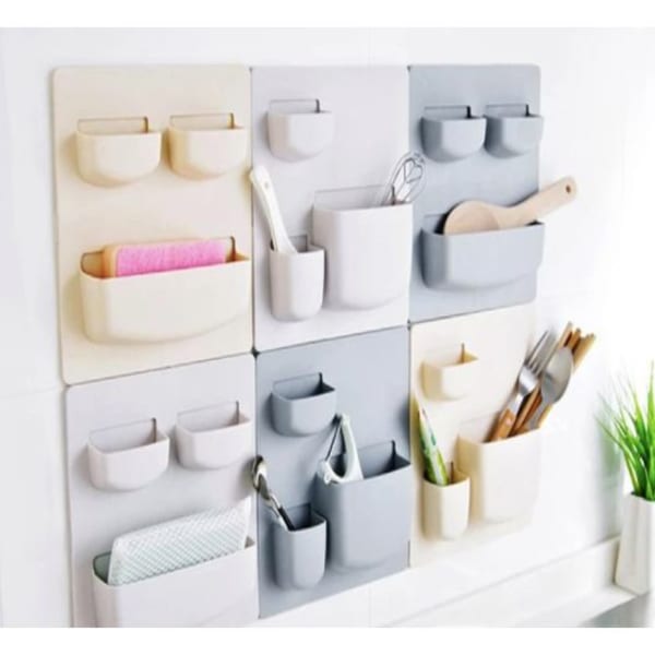 Buy/Send Multipurpose Storage Rack 3 Holders Wall Mounted Single Piece ...