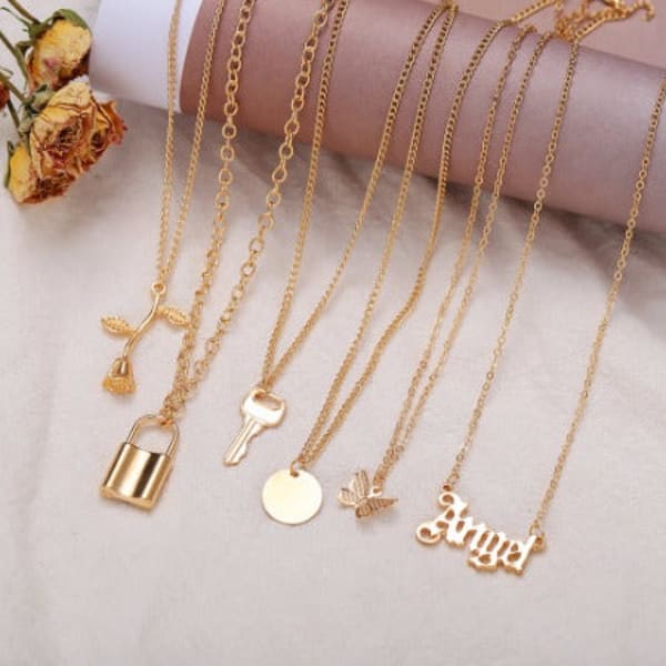 Buy/Send Necklace Gold Garden Locks Set Of 6 Juju Joy Online | IGP ...