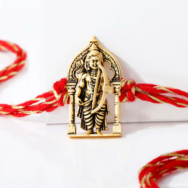Oxidized Lord Ram Lala Rakhi: Gift/Send Rakhi Gifts Online JVS1285619 ...