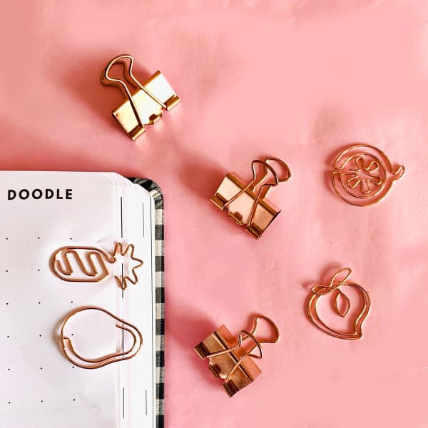 Buy/Send Paper Clips Fruits Rosegold Set Of 3 Online | IGP | JVS1234698