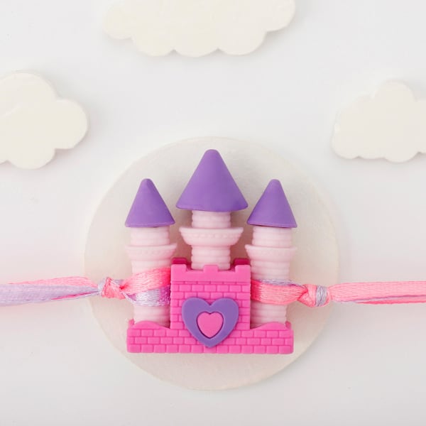 Buy/Send Pastel Castle Eraser Rakhi For Kids Online | IGP | JVS1262669