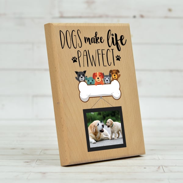 Pawfect Life Personalized Wooden Photo Frame: Gift/Send Home and Living ...