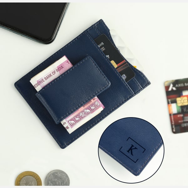 Buy/Send Personalized Blue Money Clip for Men Online | IGP | JVS1265334