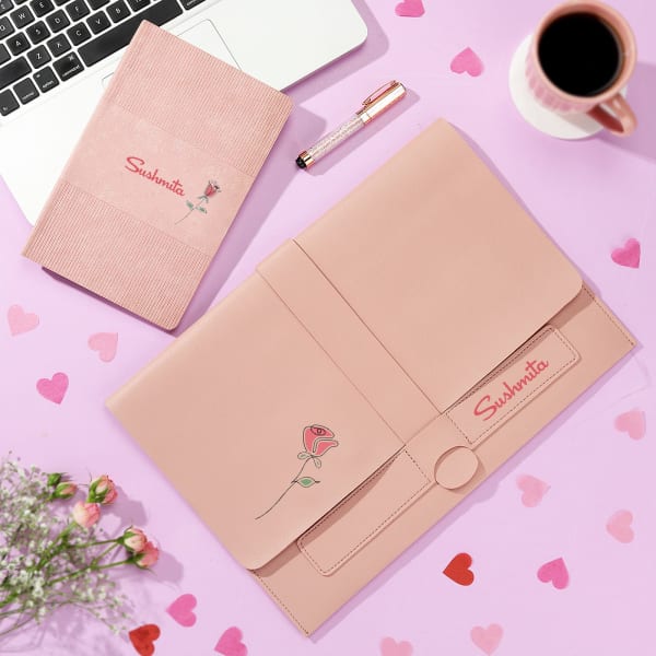 Buy/Send Personalized Blush Pink Work Essentials Online | IGP | JVS1265618