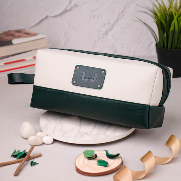 Buy/Send Personalized Canvas Travel Pouch Green Online | IGP | JVS1286082