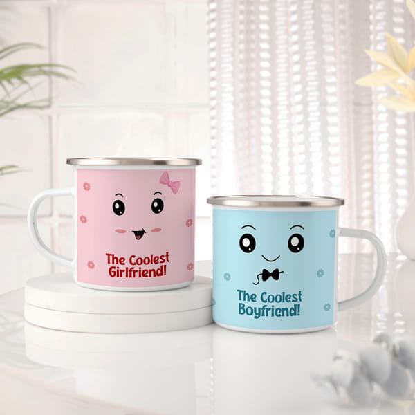 Buy/Send Personalized Coolest Girlfriend And Boyfriend Mugs Set Of 2 ...