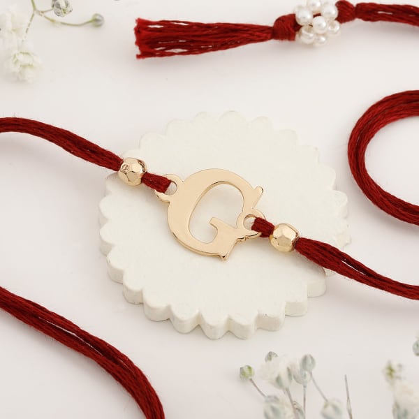 Buy/Send Personalized Initial Rakhi G Online | IGP | JVS1263811