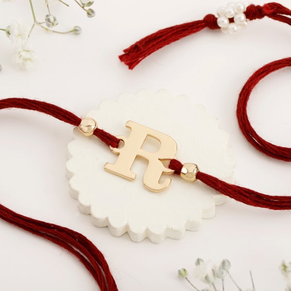 Buy/Send Personalized Initial Rakhi R Online | IGP | JVS1263801