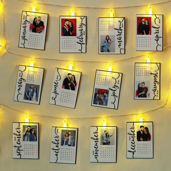 Personalized LED Photo Calendar: Gift/Send Diwali Gifts Online ...
