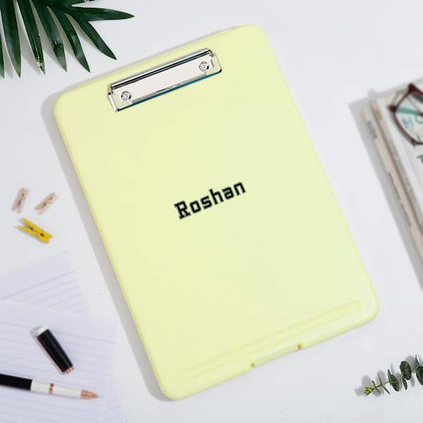 Buy/Send Personalized Writing Pad With Storage - Yellow Online | IGP ...