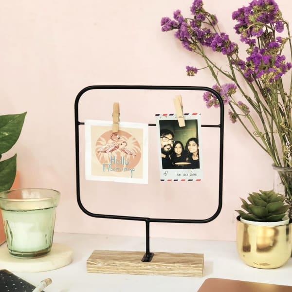 Buy/Send Photo Grid Stand With Clips Rectangle Single Piece Online ...