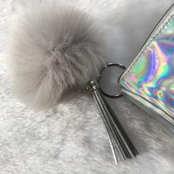 Buy/Send Pompom Keychain Grey Online | IGP | JVS1267280