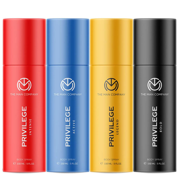 Buy/Send Privilege Active, Intense, Legend and Bold Body Spray for Men ...