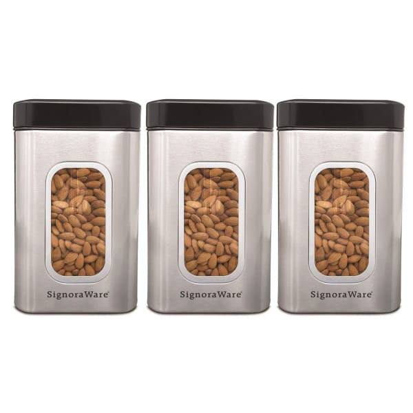 Buy/Send Signoraware Modular Steel Square Window Container Matt Finish ...